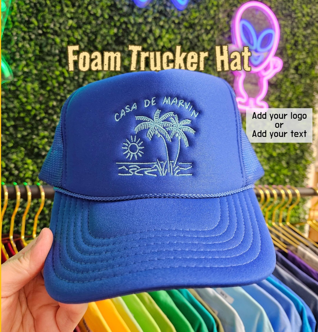 Custom Embroidered Foam Trucker Hat: Personalized Unisex Cap - Etsy