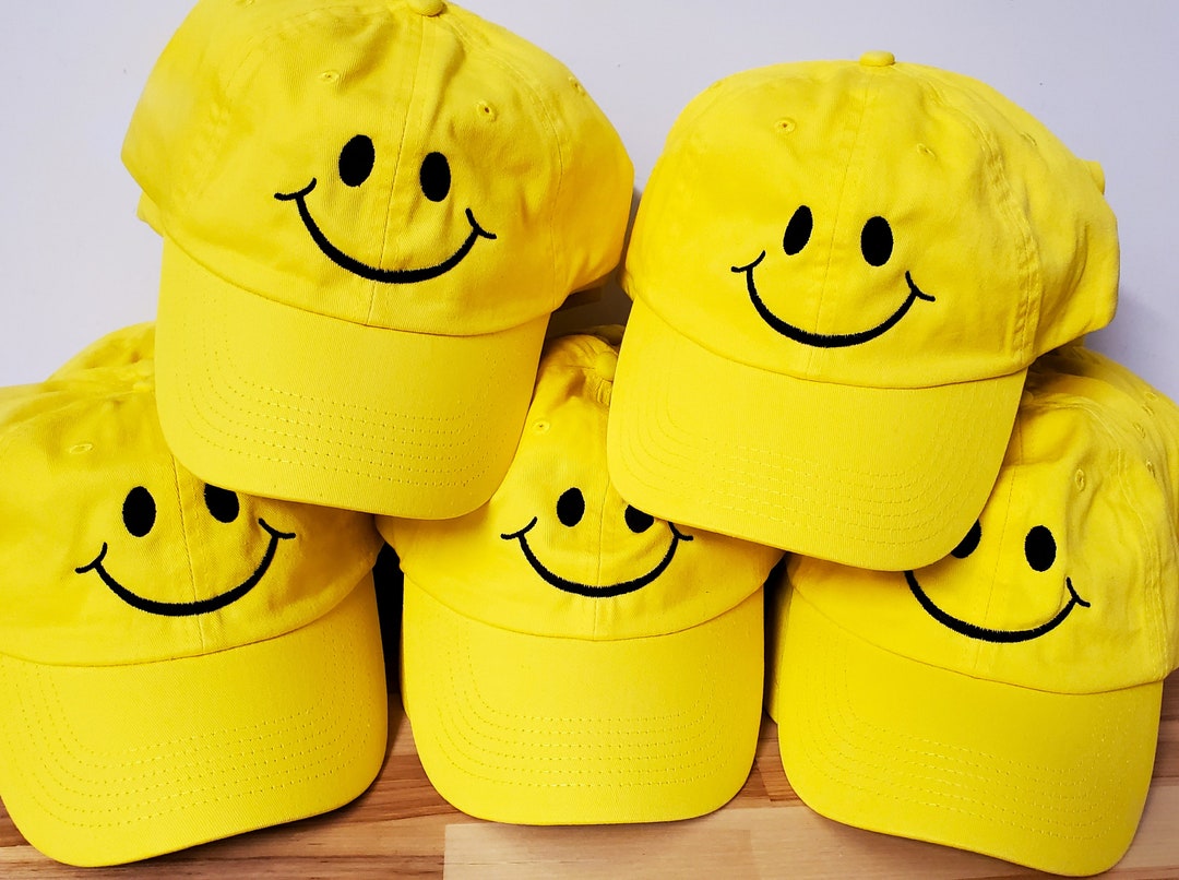 Smiley Face Baseball Hat, Party Hats, Bachelorette Party - Etsy