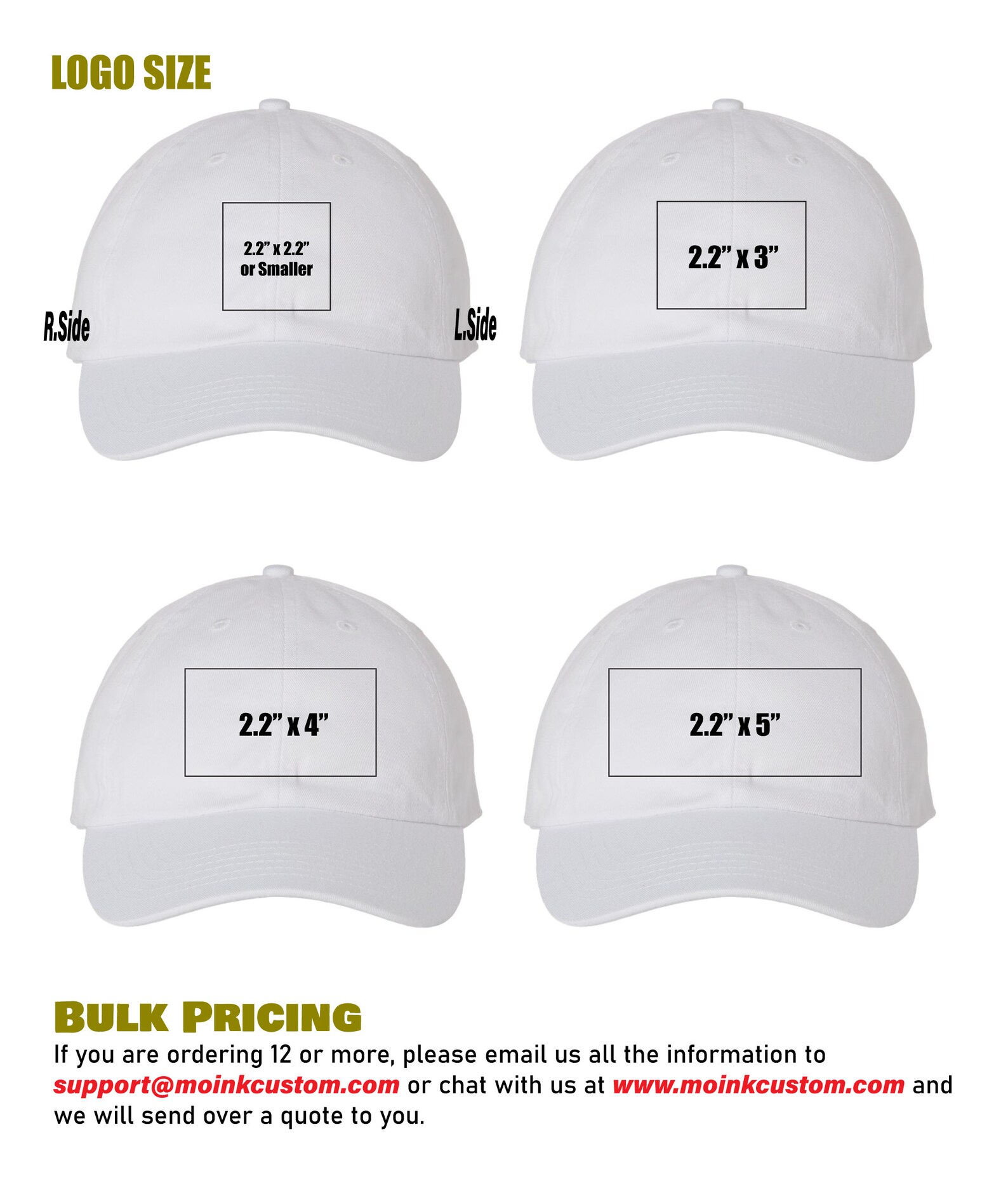 Personalized Custom Logo Embroidered Hat Custom Text - Etsy