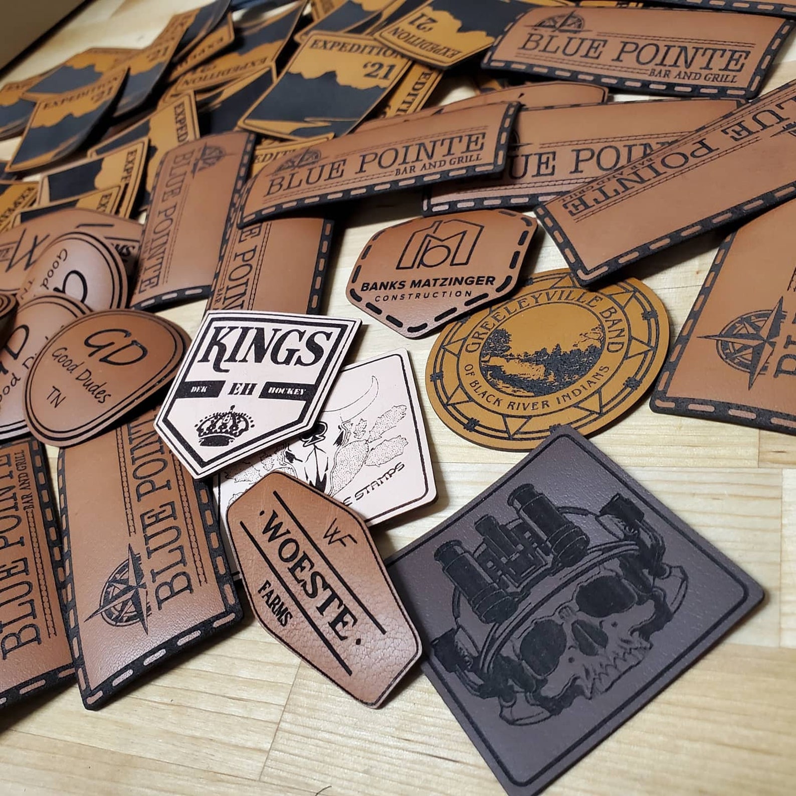 Custom Leather Patch With or Without Iron on Backing Custom - Etsy