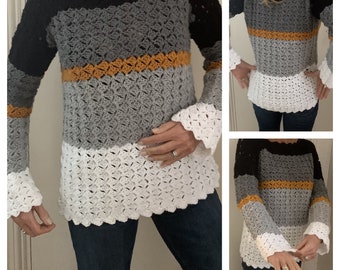 Slanted Squares Vest/cardigan PATTERN | Etsy