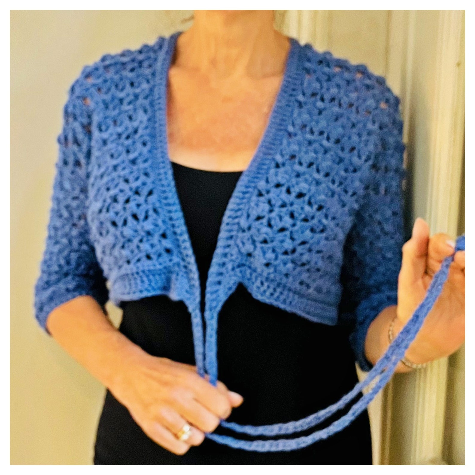 Bonito Bolero, Crochet Pattern English USA & Dutch, Crochet Bolero ...