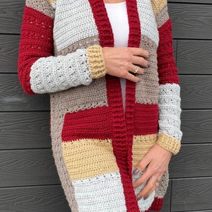Cardi From the Block - Cardigan - Crochet PATTERN - English USA - Etsy