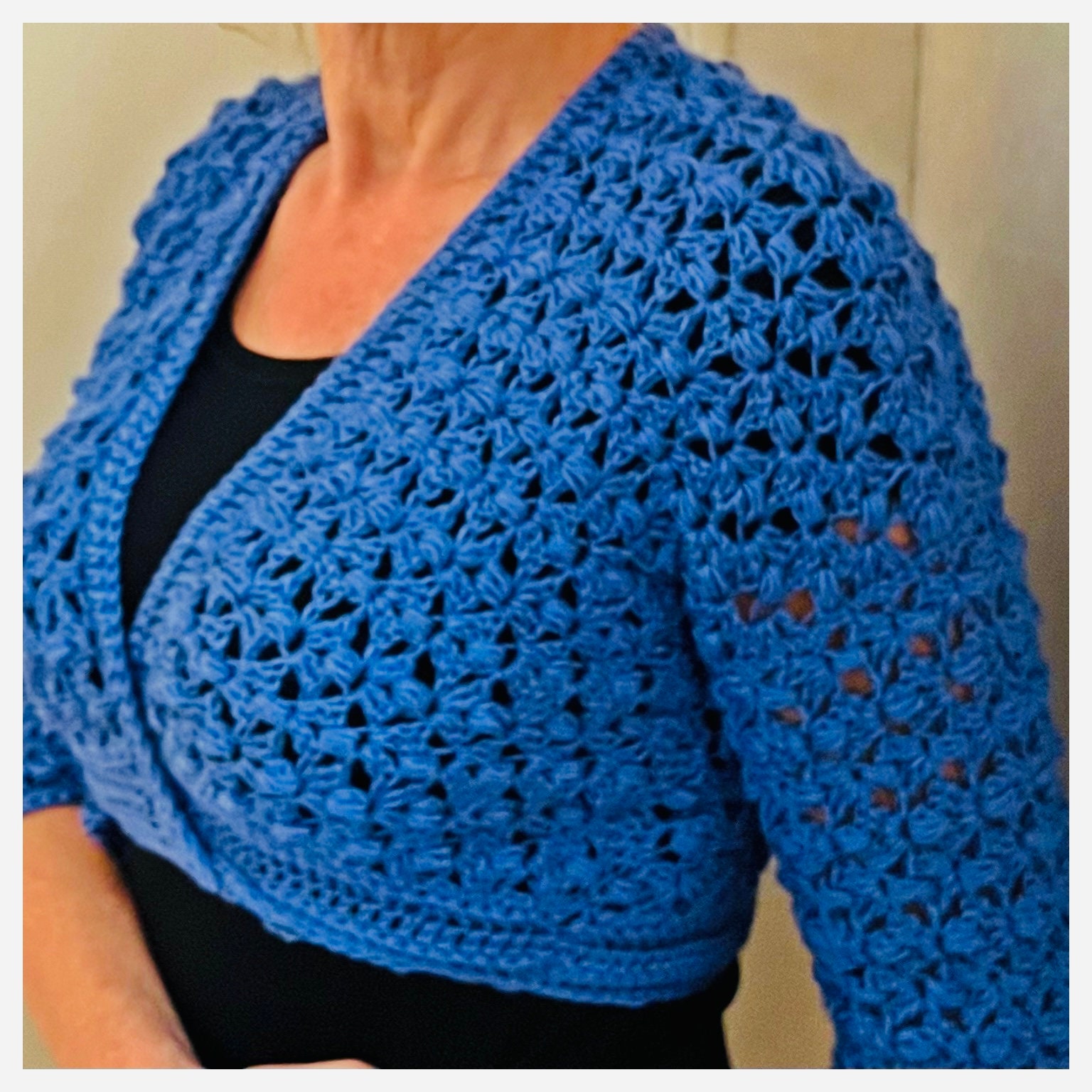 Bonito Bolero, Crochet Pattern English USA & Dutch, Crochet Bolero ...