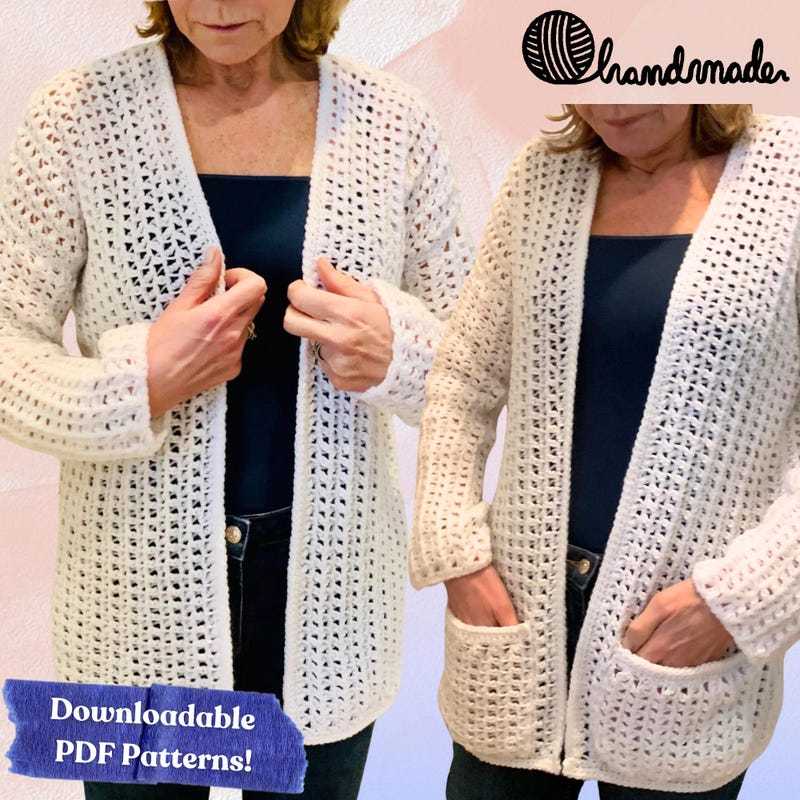 Long Wrap Cardigan - Etsy