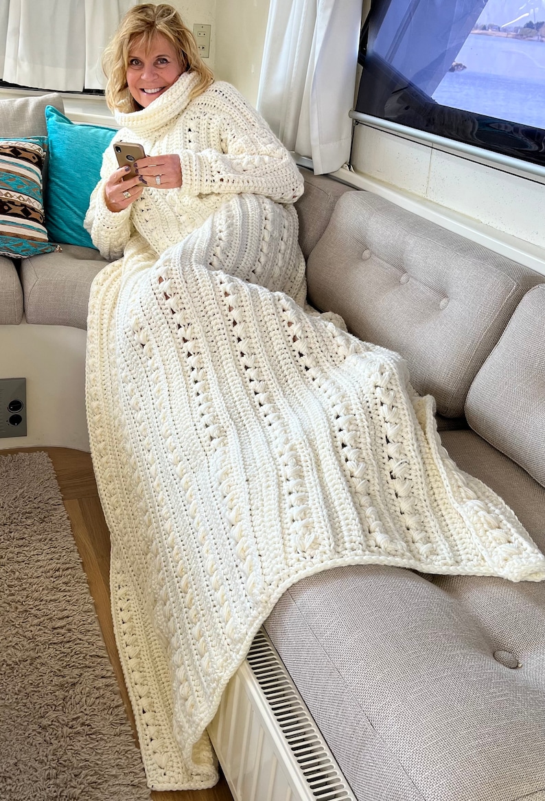 Cozy Couch Sweater, Crochet Pattern English US Terms & Dutch, Crochet ...