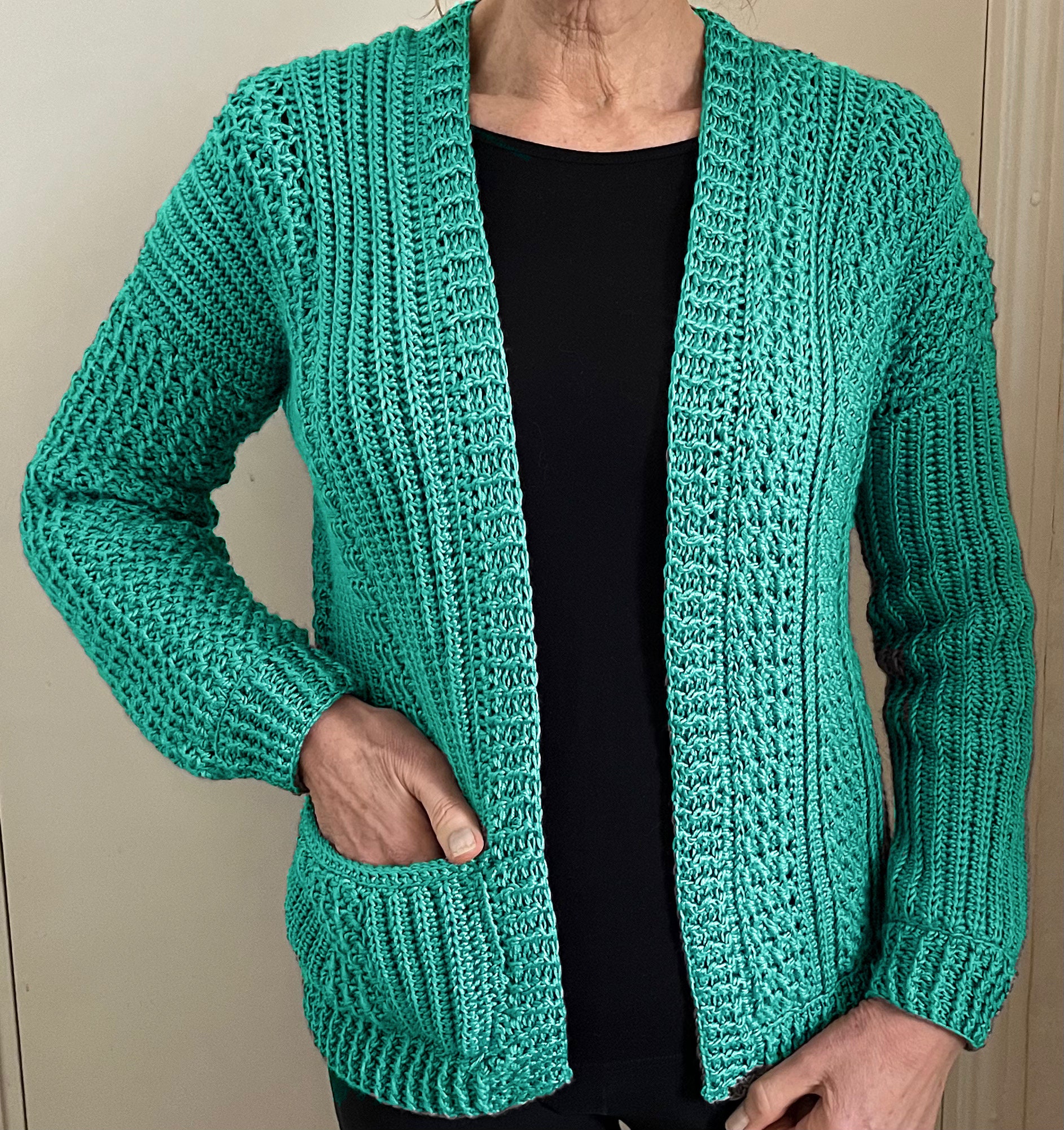 Cloud 9 Cardi, Crochet Cardigan Pattern, English USA & Dutch, Easy ...