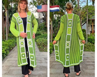 Holey Moley Cardi, Crochet PATTERN, Cardigan, English USA & DUTCH - Etsy