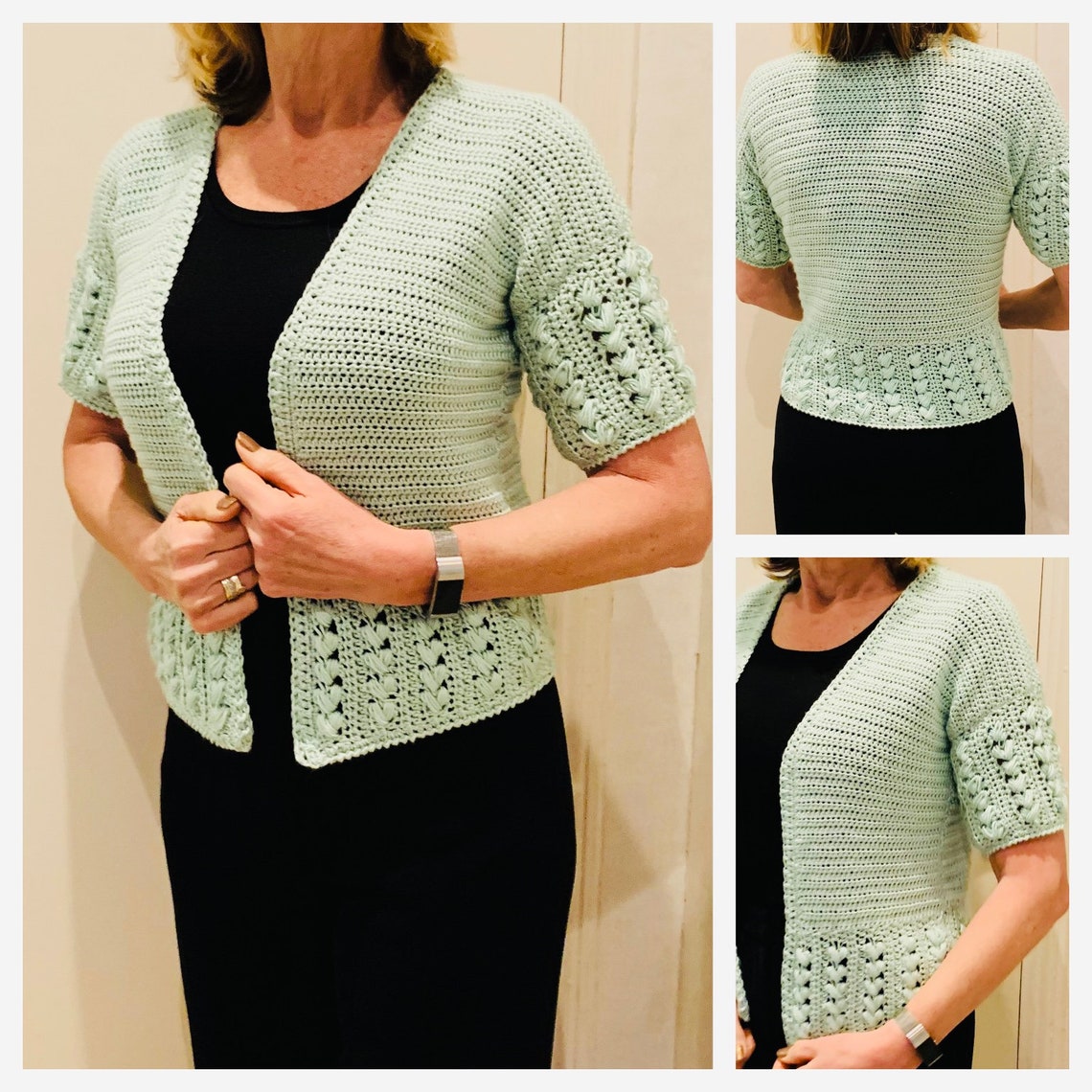 Crochet Sweater Pattern Heart Cardigan PDF happy Hearts - Etsy