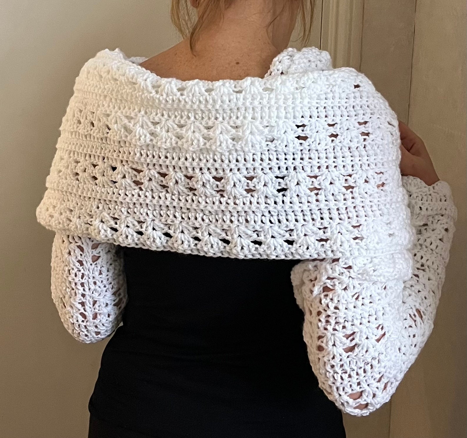 Two Elegant Shawls With Sleeves - Crochet Pattern-english USA and Dutch ...