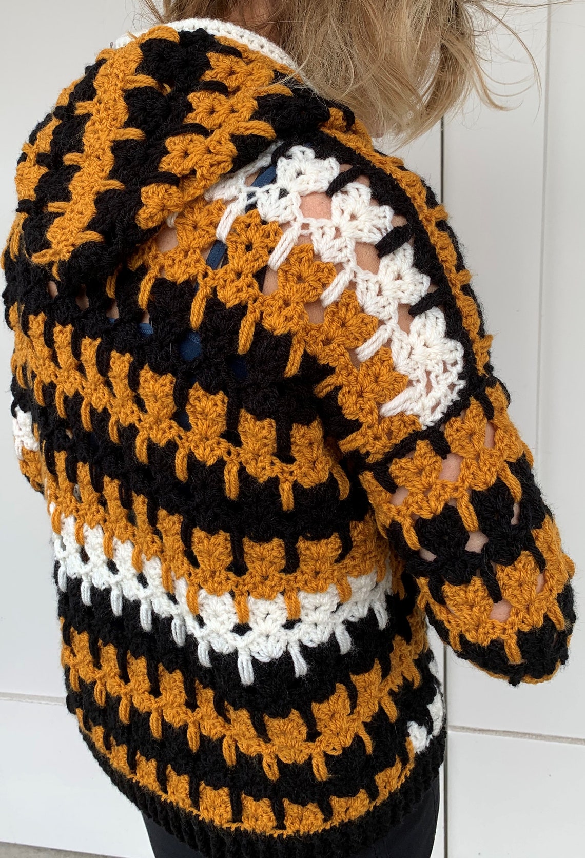 Calico Cat Cardi Pattern, Hooded Cardigan Crochet Pattern, Cat Cardigan ...