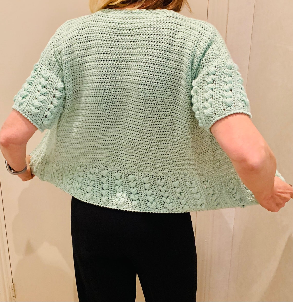 Crochet Sweater Pattern Heart Cardigan PDF happy Hearts - Etsy