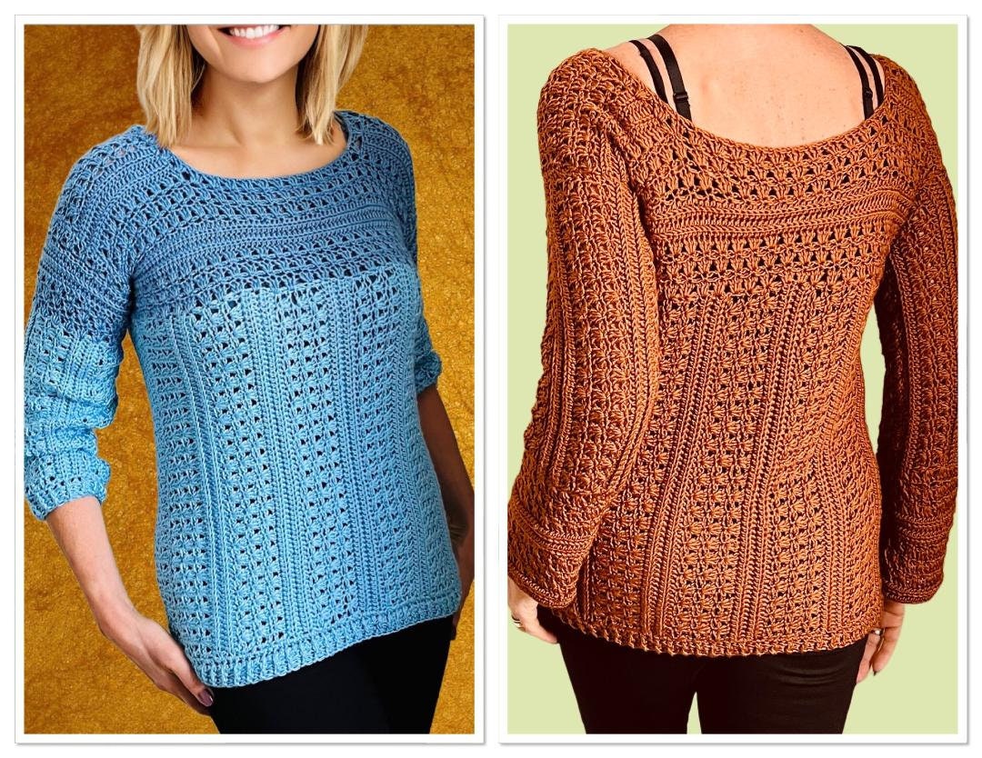 Venetian Vibes Sweaters Crochet PATTERN English USA - Etsy