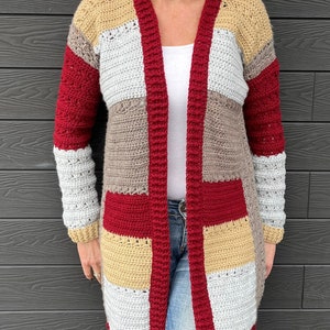 Cardi From the Block - Cardigan - Crochet PATTERN - English USA - Etsy