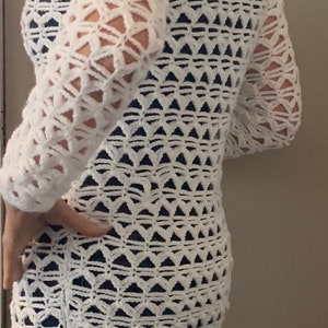 Caught in Triangles Sweater, Women's Crochet Pattern, English USA ...