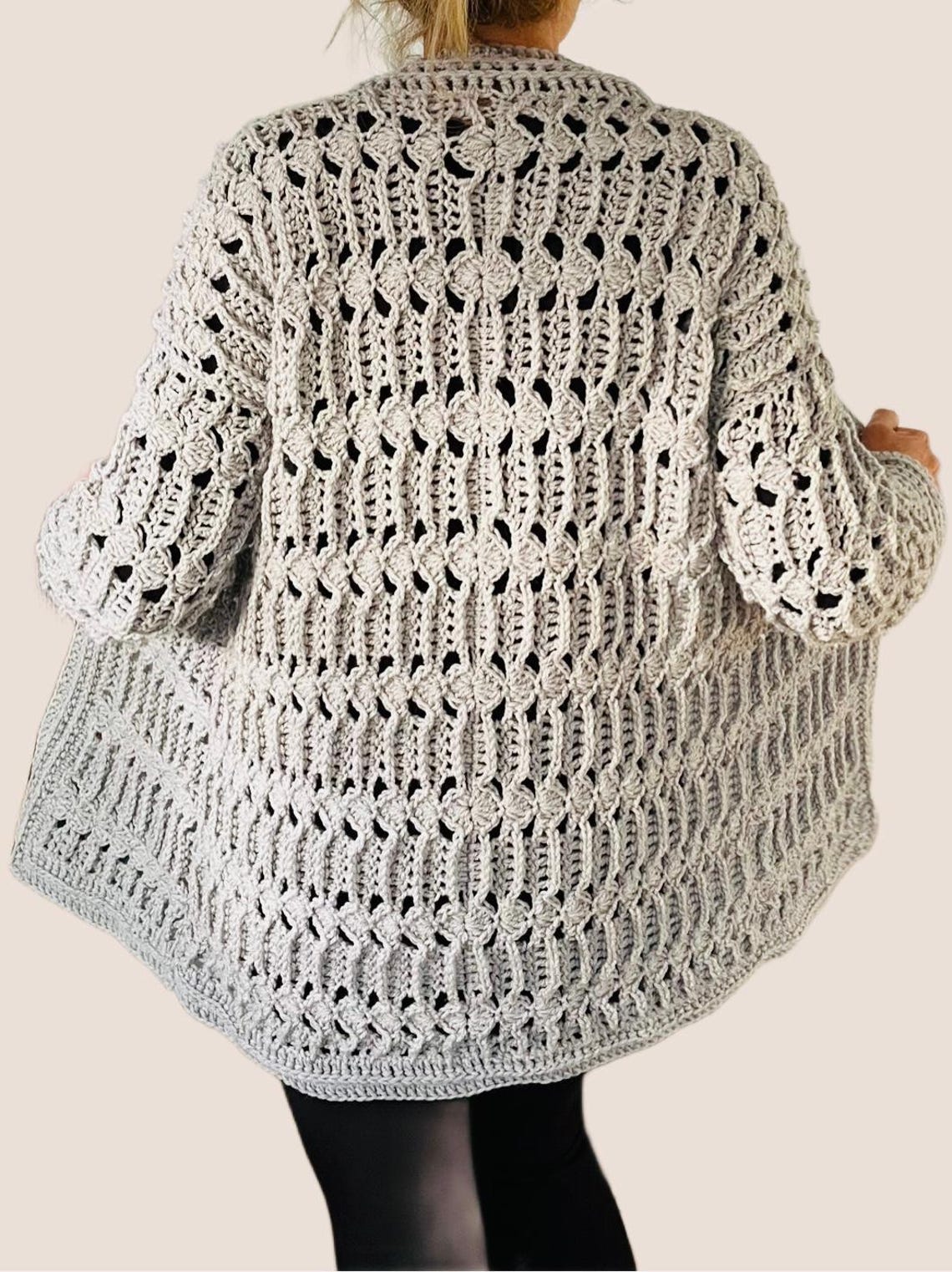 Arlo Rose Cardi - Crochet PATTERN - English USA - Etsy
