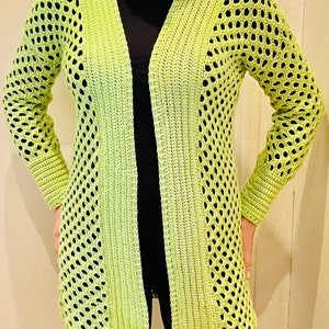 Holey Moley Cardi, Crochet Pattern, Cardigan Pattern, English USA ...
