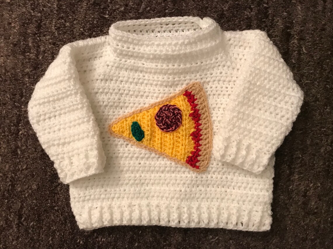 Pizza Pie Sweater for 2 PATTERN | Etsy