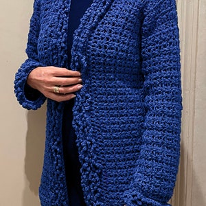 Curly Wurly Cardi, Crochet Cardigan Pattern, Beginner Crochet Pattern ...