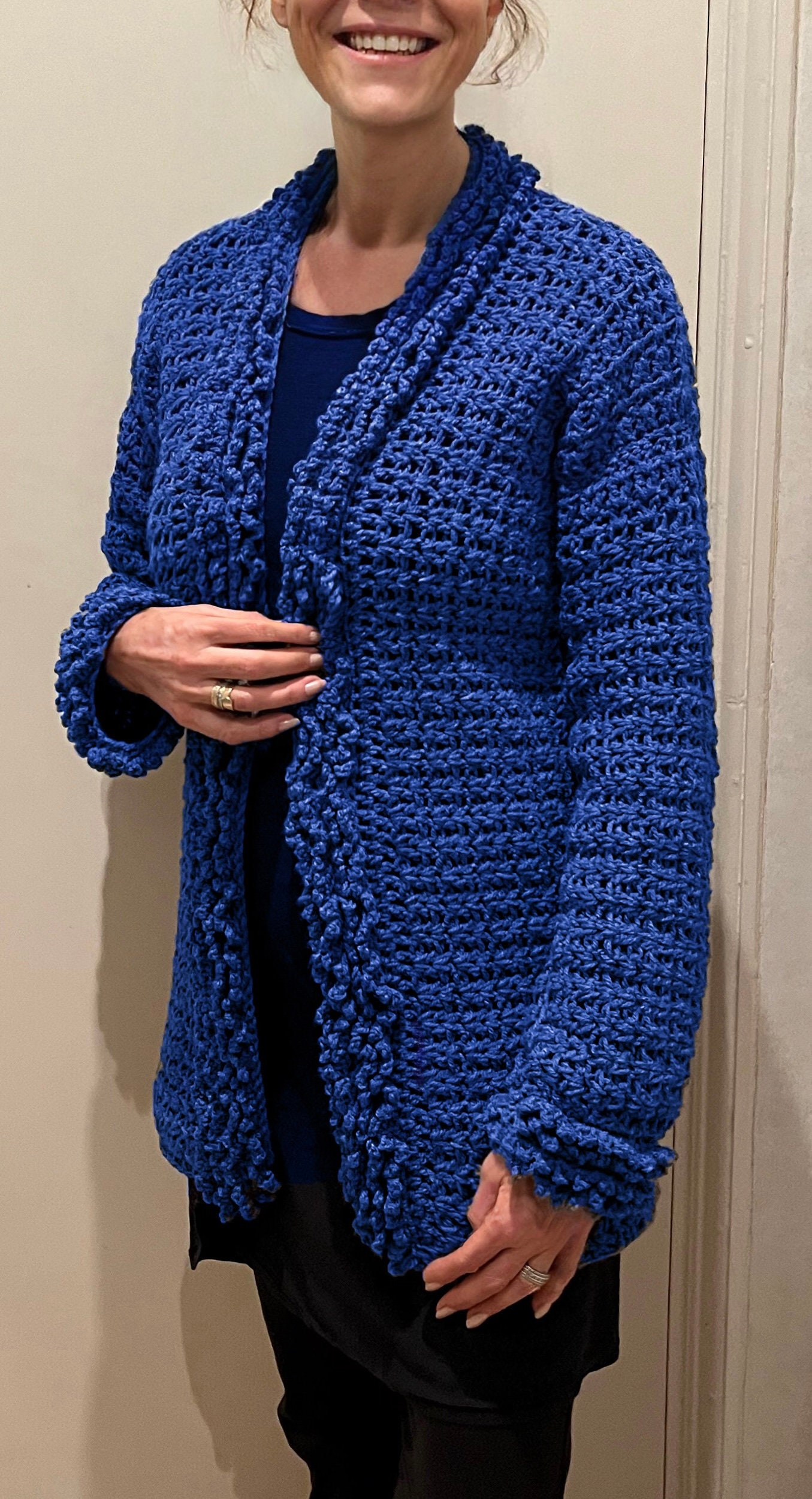 Curly Wurly Cardi Crochet Cardigan Pattern - Etsy