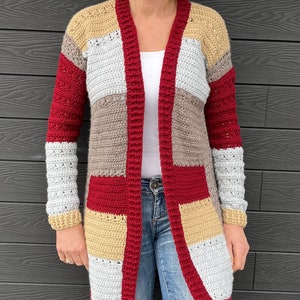 Cardi From the Block - Cardigan - Crochet PATTERN - English USA - Etsy