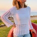 Crochet Pattern, Simple Cyprus Summer Crochet Sweater Pattern, Women's ...
