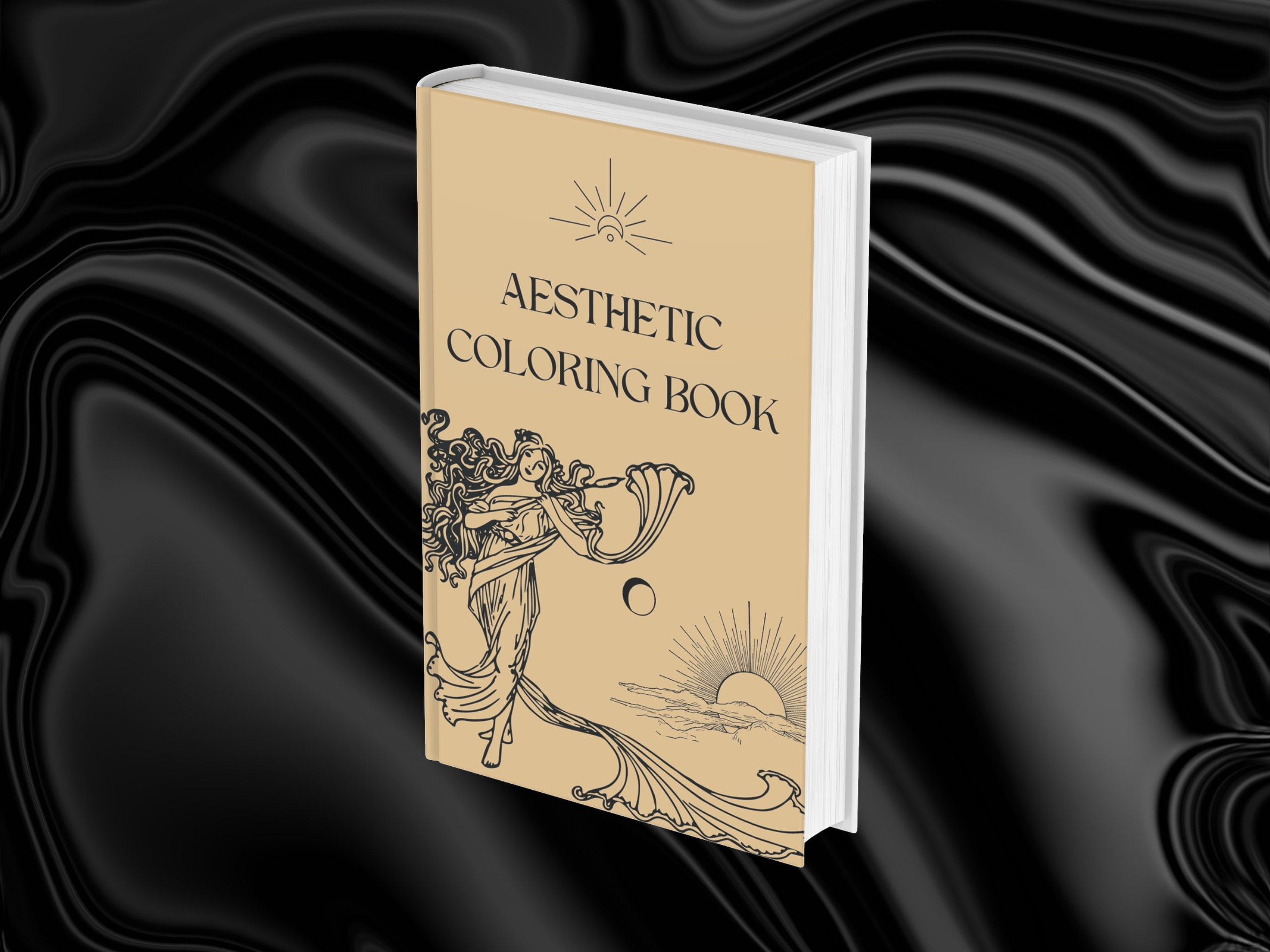 Coloring Book-aesthetic Coloring Book Stress Coloring - Etsy