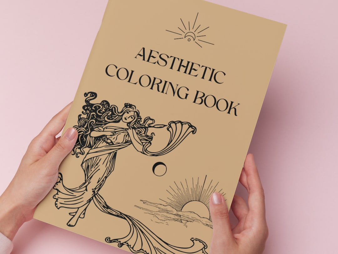 Coloring Book-aesthetic Coloring Book Stress Coloring Book-coloring ...
