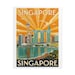 Singapore Art Deco Rolled Poster, Home Decor Wall Art, Vintage Travel ...