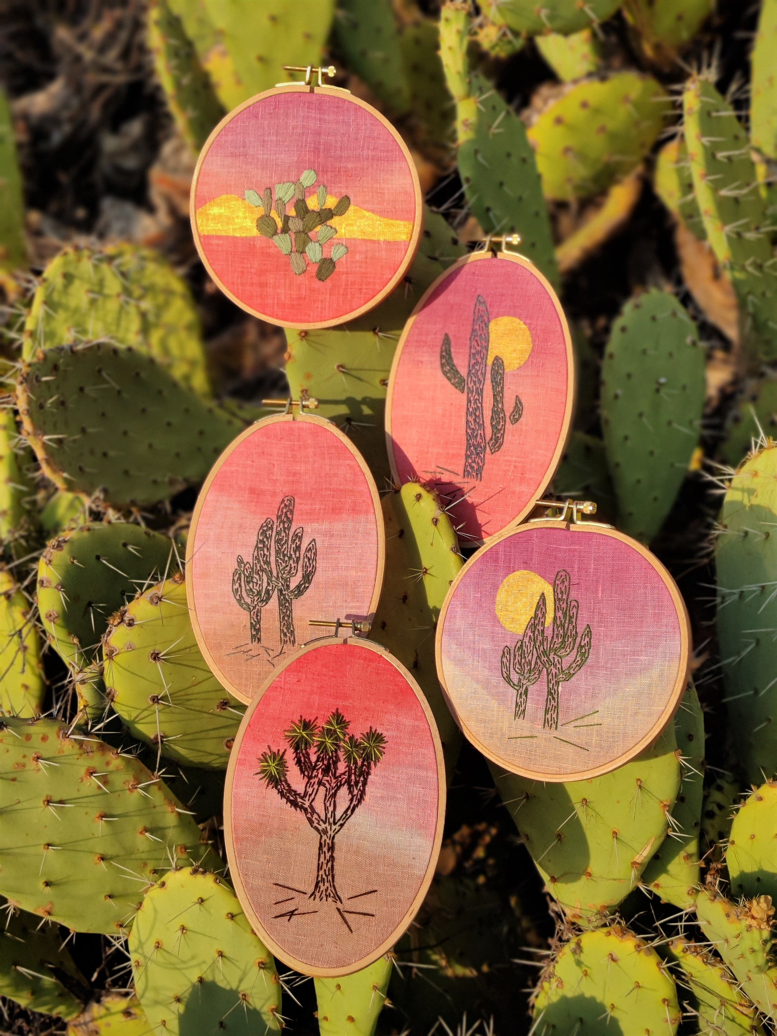 Joshua Tree Embroidery Hoop Desert Embroidery Art Landscape - Etsy