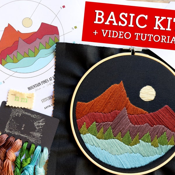 Modern Embroidery Kit - Etsy