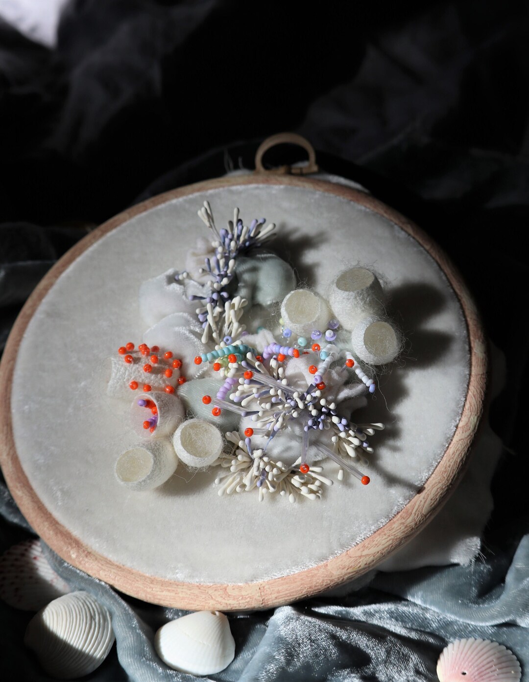 Floral Embroidery Art, Modern 3D Embroidery, Abstract Embroidery ...