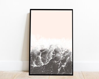 Wanderlust Travel Typography Print Poster Minimal Art Modern Etsy