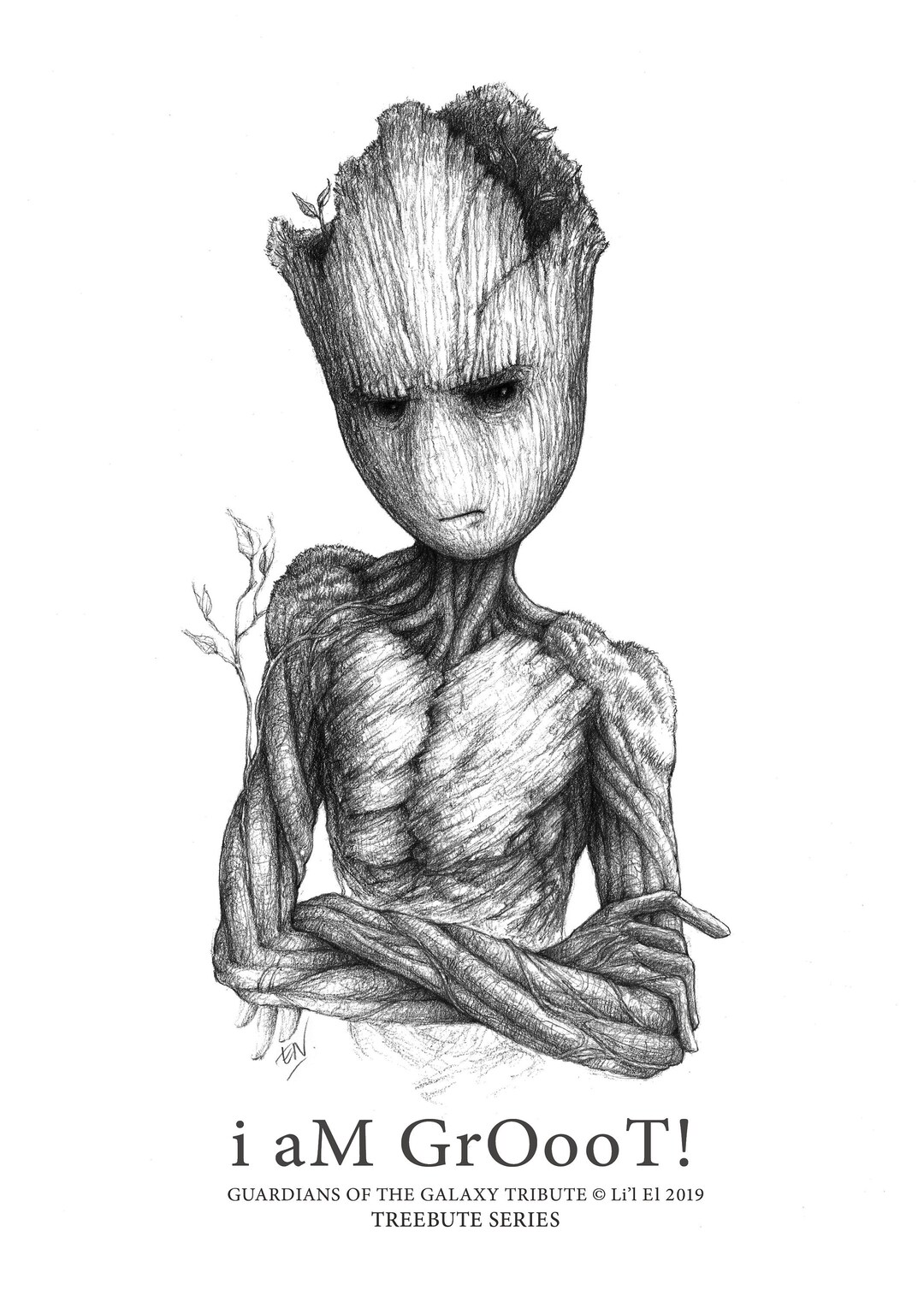 A3 Teen Groot Poster. Marvel Studios Guardians of the Galaxy Tribute ...