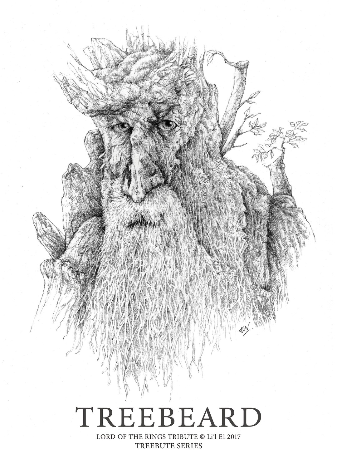 A4 Treebeard Poster. Lord of the Rings Tribute. - Etsy