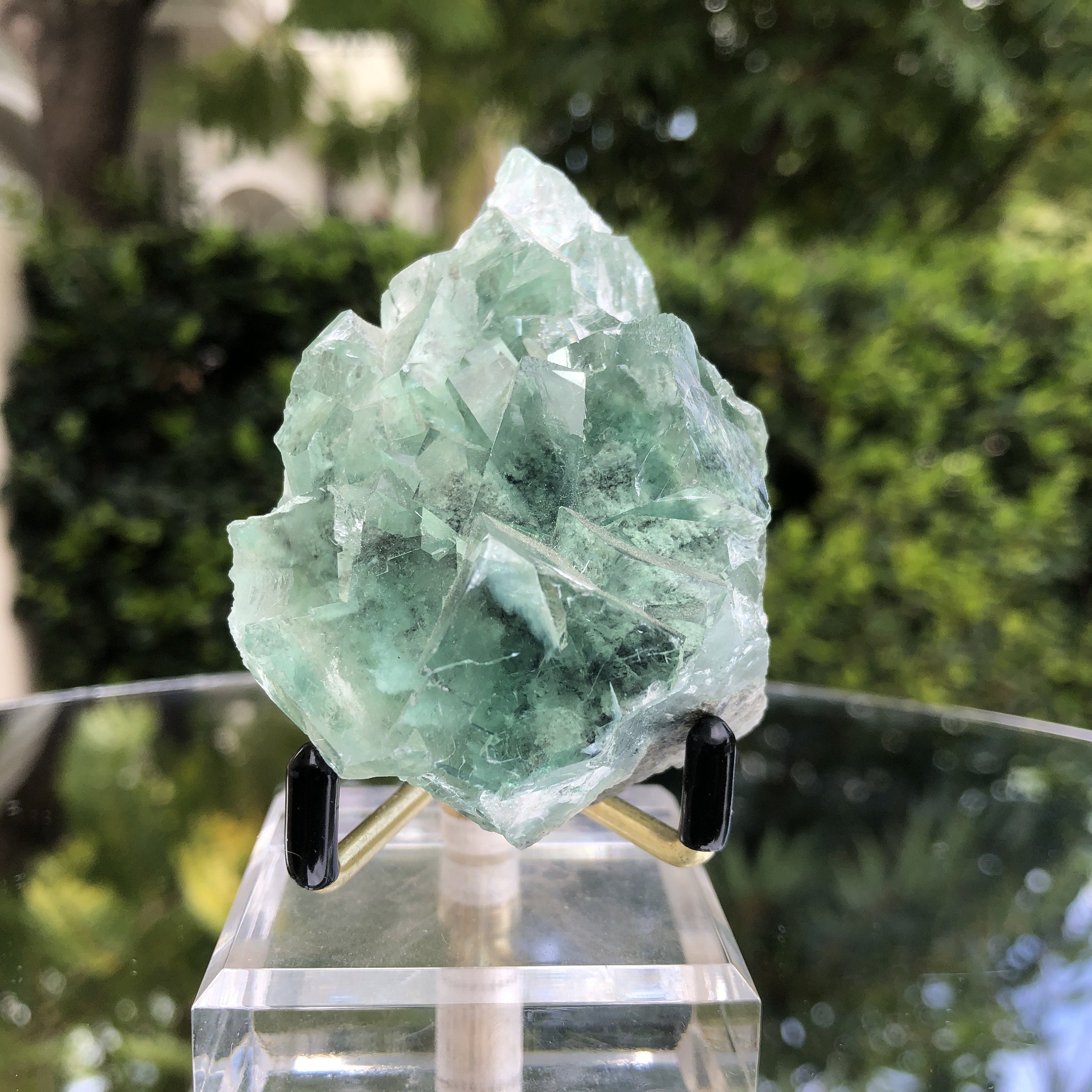 120g 7x6x4cm Glass Green and Clear Fluorite From - Etsy Singapore