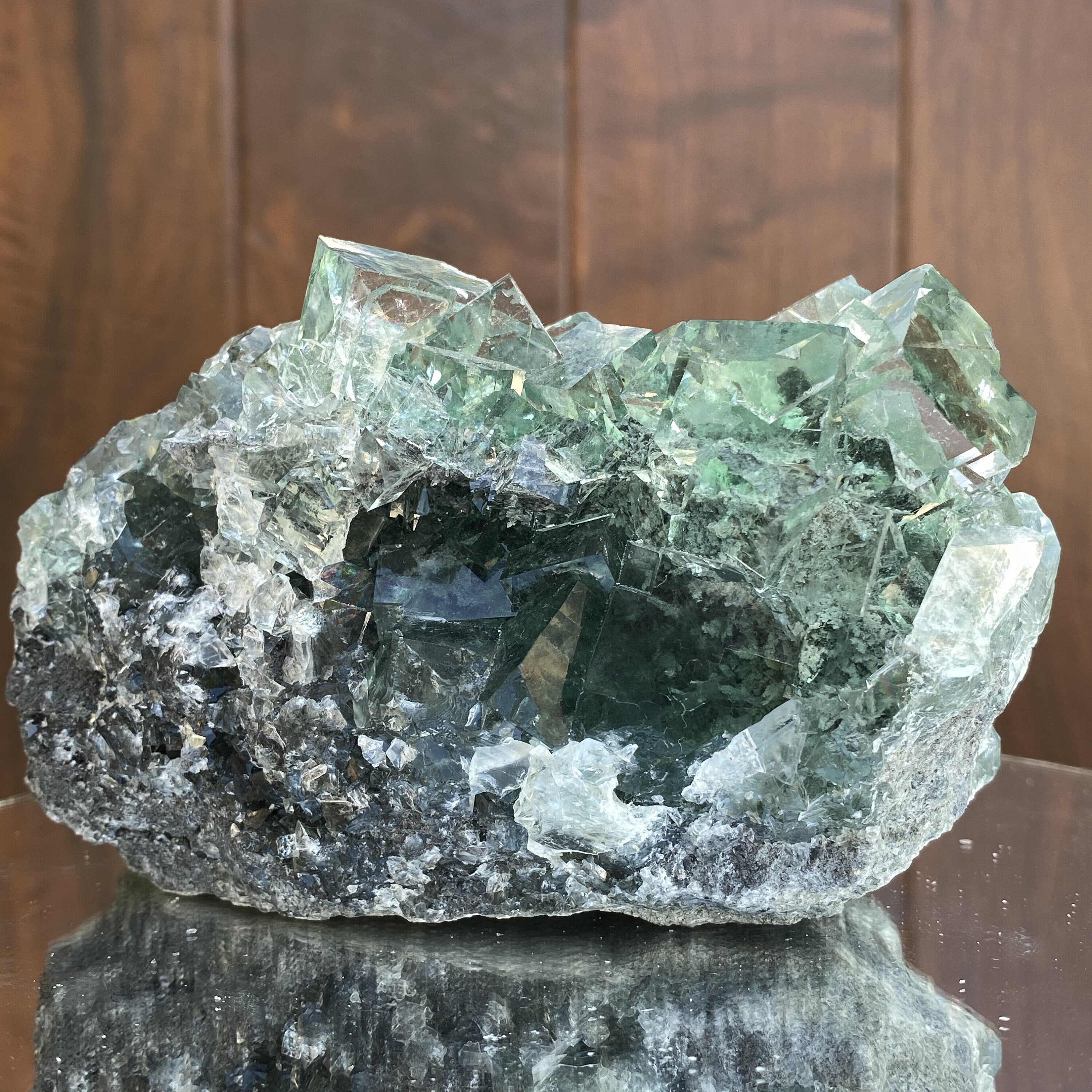 1.12kg 13x9x9cm Glass Green Clear Transparent Fluorite From - Etsy