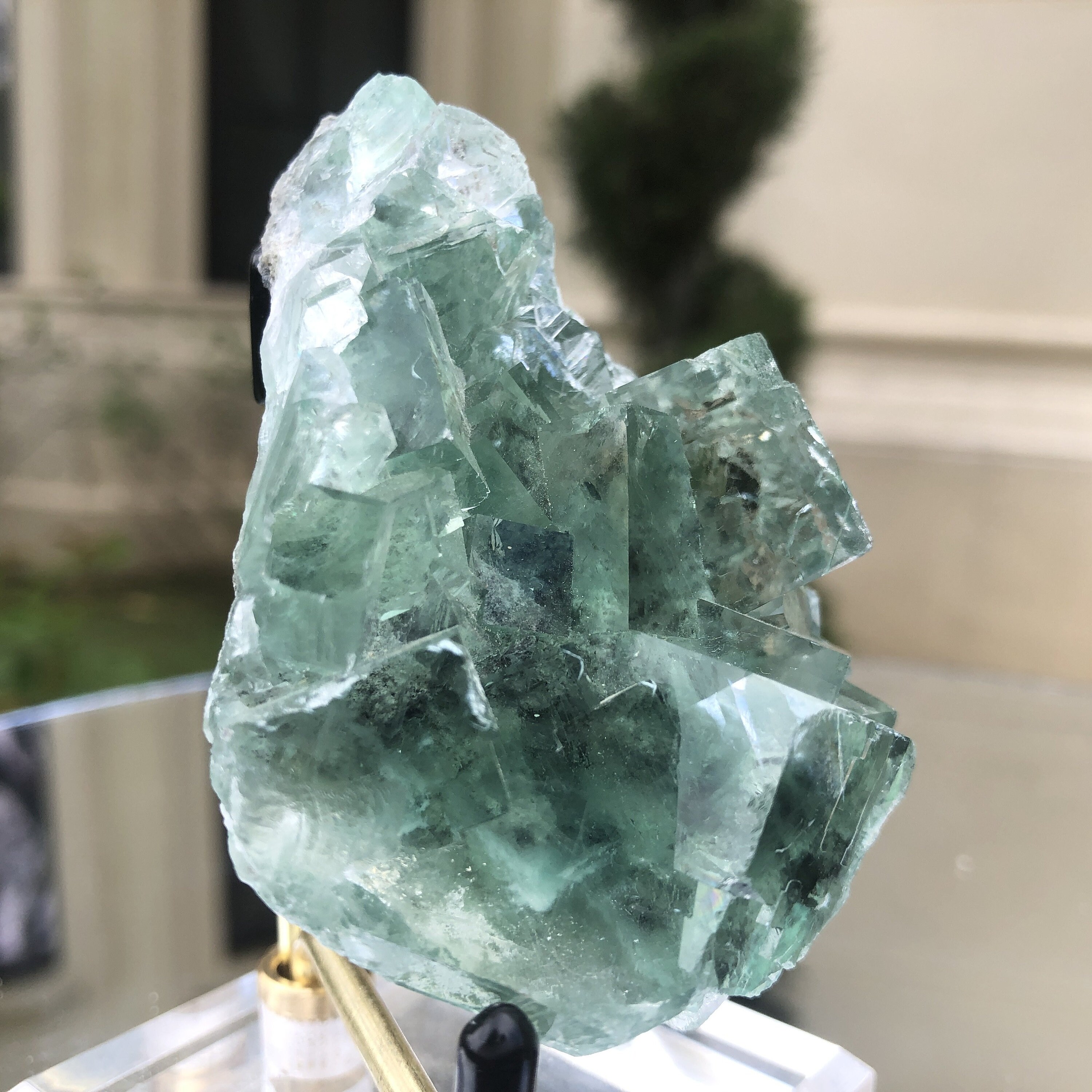 120g 7x6x4cm Glass Green and Clear Fluorite From - Etsy Singapore