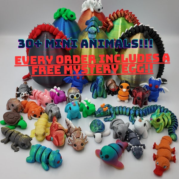3d Printed Animals Packs - Etsy