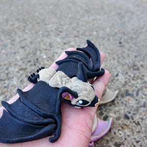 7 Tiny Bat Articulating Fidget Toy Halloween-themed Decor Desktop ...