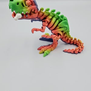 Flexi T-rex Fidget Flexible Rexi With Bone 3D Printed Articulated Toys ...