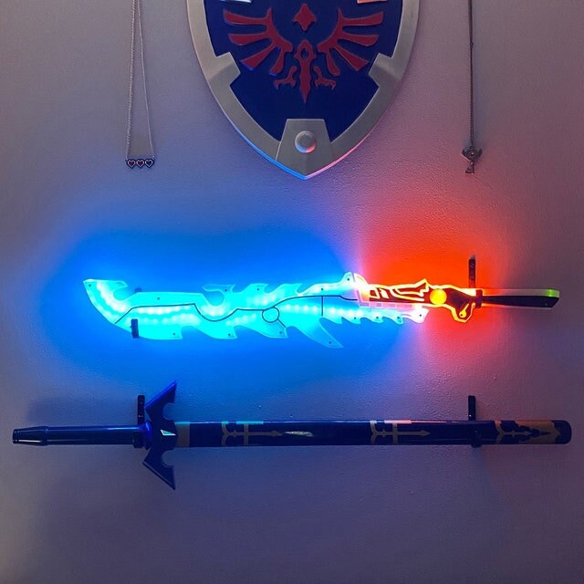 Guardian Sword Zelda Breath of the Wild 90 LED Lights - Etsy