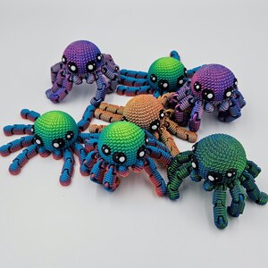 Crotchet Spider Fidget Toy - 3D Printed Flexi Spiders Flexible ADHD ...