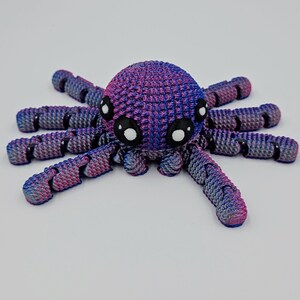 Crotchet Spider Fidget Toy 3D Printed Flexi Spiders Flexible ADHD ...