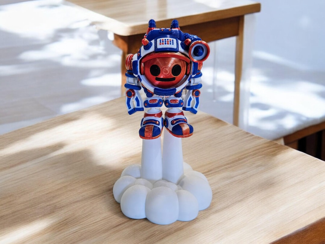 Spacemoji Astronaught Two-faced Fidget Toy - Retractable Laser, Rocket ...