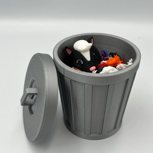 Trash Skunk Articulating Fidget Toy - Includes Trash Can and Lid - ADHD ...