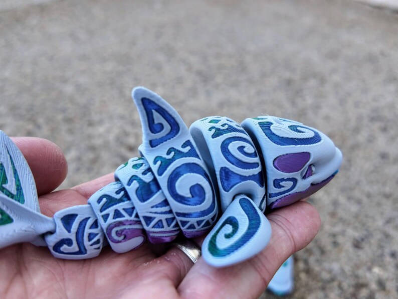 Tattooed Orca Articulating Fidget Toy - Mystery Colors - Joints ...