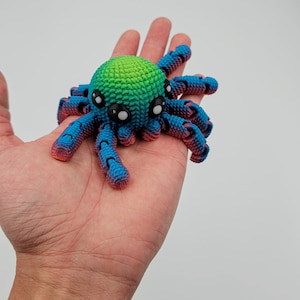 Crotchet Spider Fidget Toy - 3D Printed Flexi Spiders Flexible ADHD ...