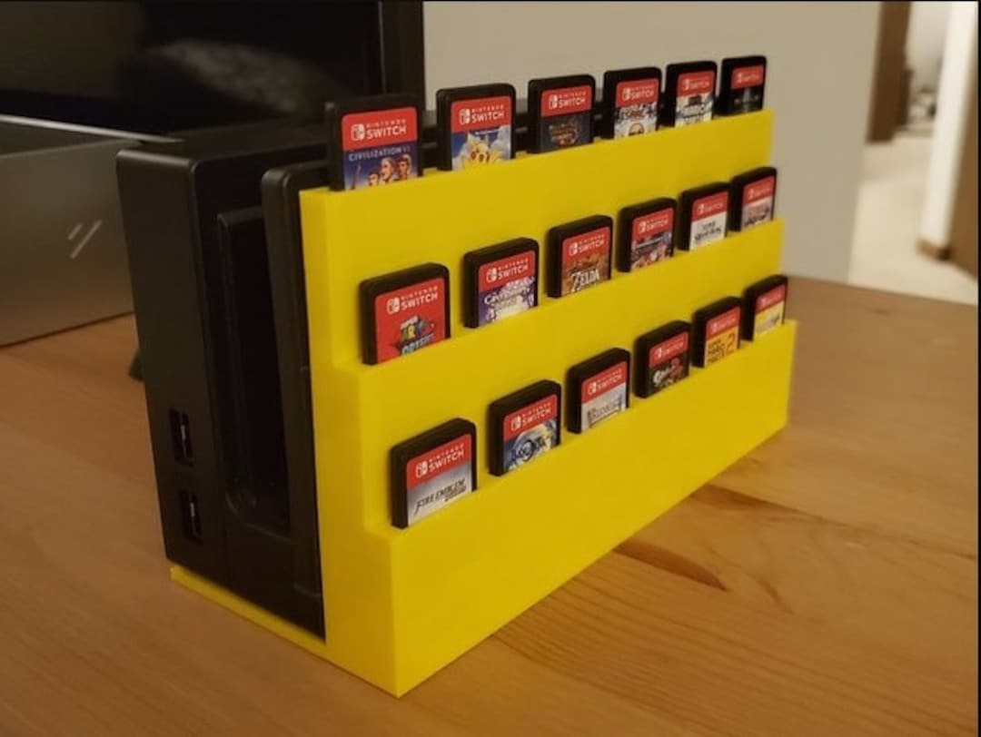 Nintendo Switch Dock Cartridge Holder - Fits up to 18 Game Cartridges ...