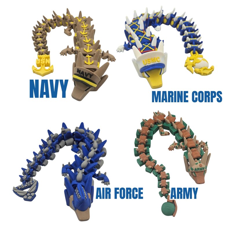 Articulating Dragons – Army, Navy, Air Force, Marine Corps | Military ...